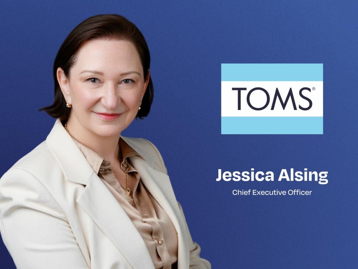 TOMS names Jessica Alsing Chief Executive Officer